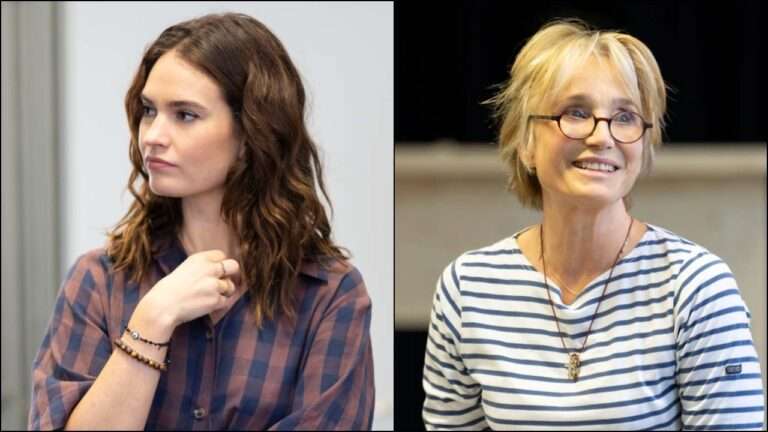 Photos: Lyonesse rehearsals starring Kristin Scott Thomas & Lily James ...