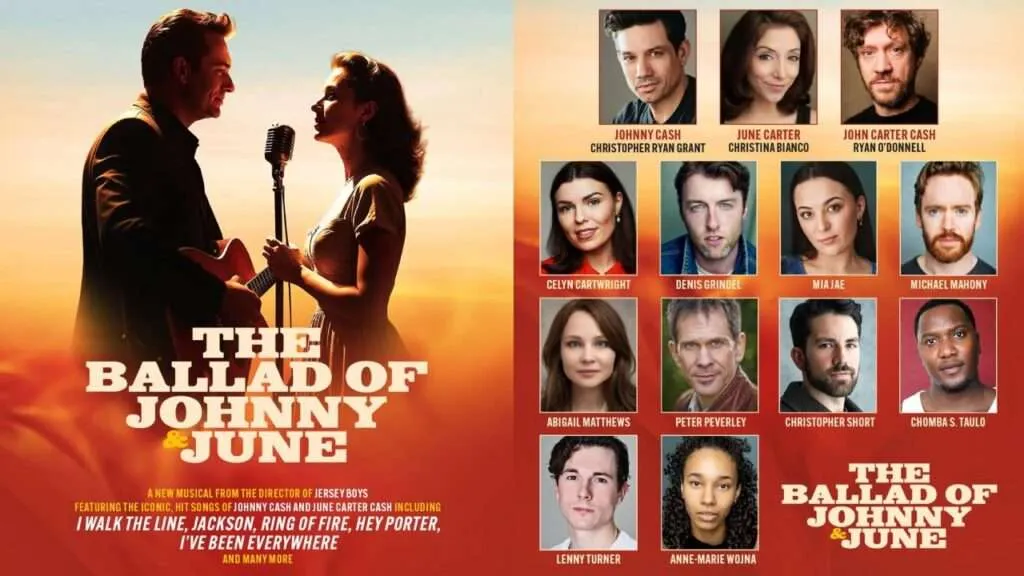 Full cast announced for Johnny Cash musical The Ballad of Johnny & June ...