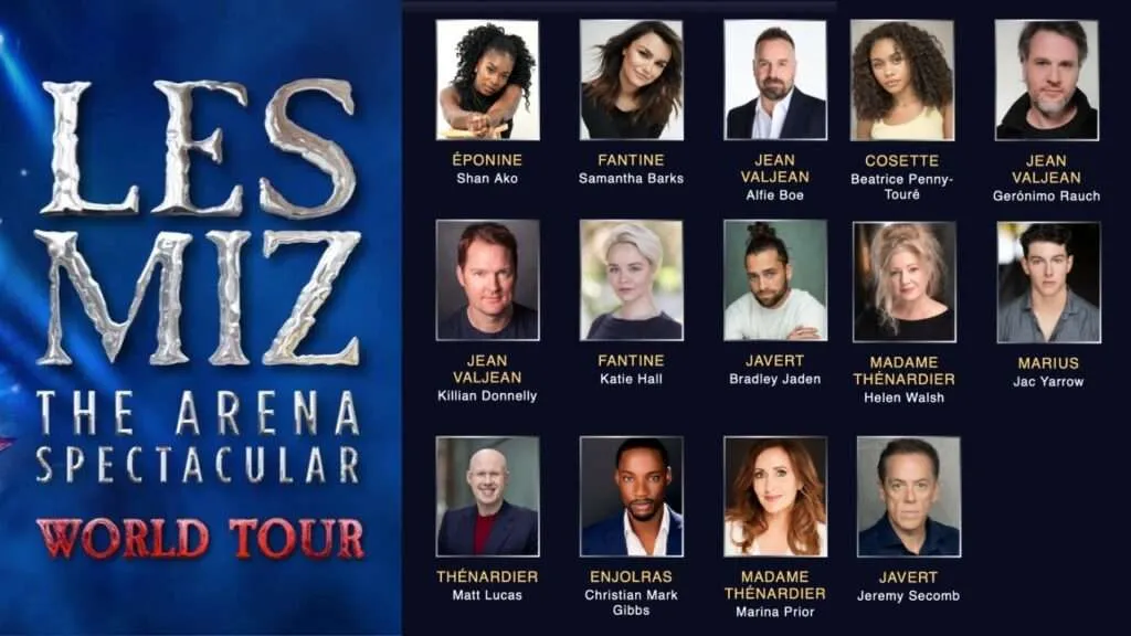 Les Misérables Arena Concert announces cast for tour & Royal Albert ...